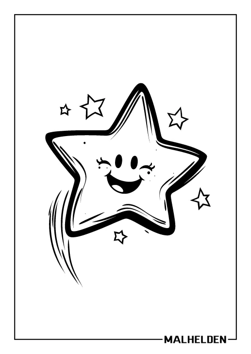 Sterne Ausmalbilder | kostenlose PDF Malvorlagen