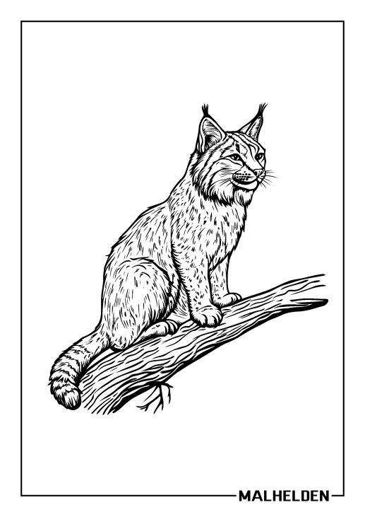 Luchs Ausmalbilder | kostenlose PDF Malvorlagen