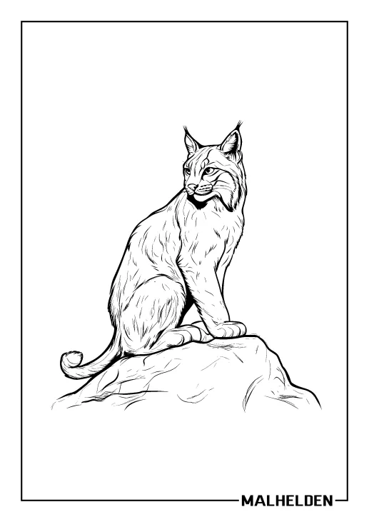 Luchs Ausmalbilder | kostenlose PDF Malvorlagen