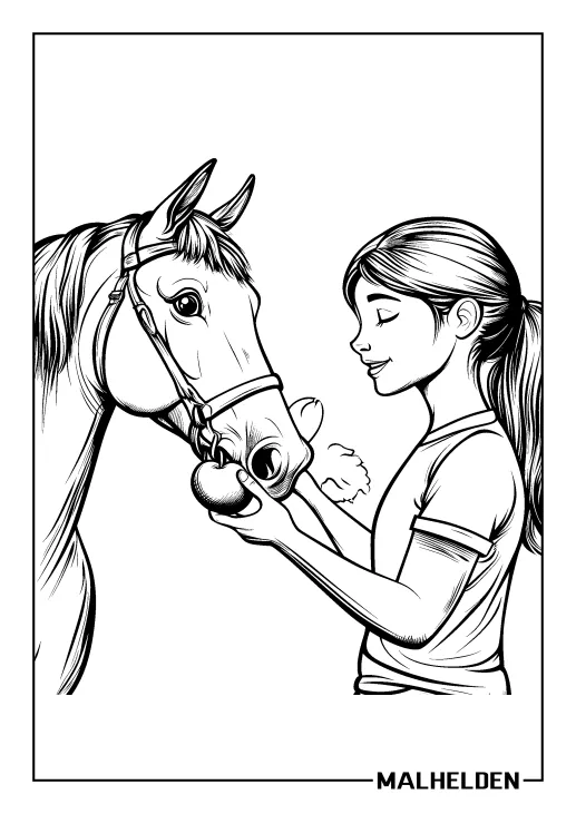 Pferde Ausmalbilder | kostenlose PDF Malvorlagen
