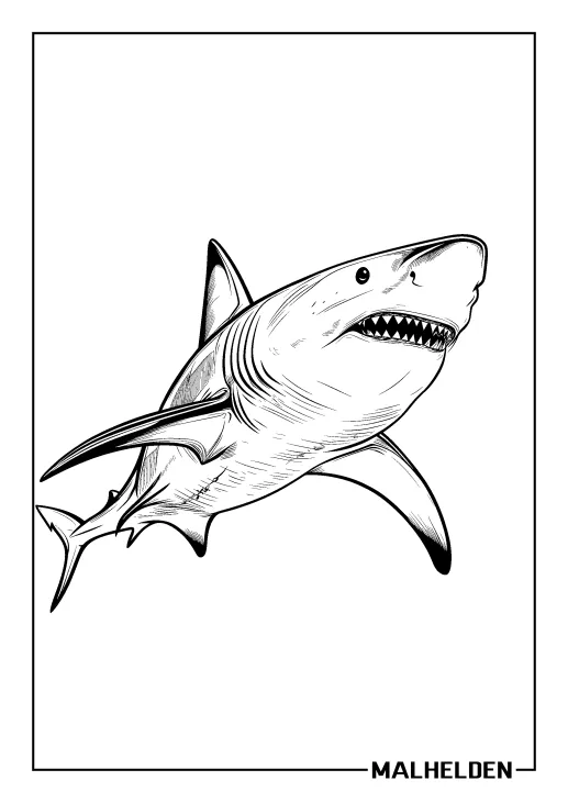 Wassertiere Ausmalbilder | kostenlose PDF Malvorlagen
