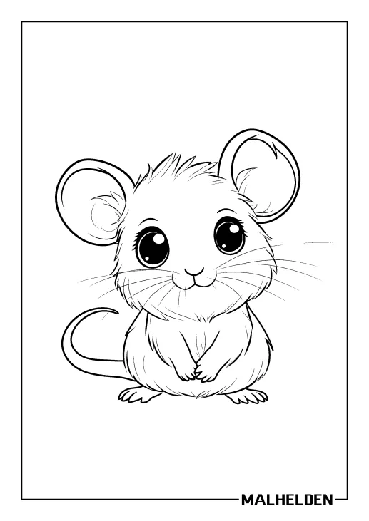 Mäuse Ausmalbilder | kostenlose PDF Malvorlagen