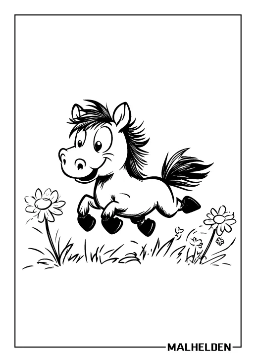 Pferd springen Ausmalbilder | kostenlose PDF Malvorlagen
