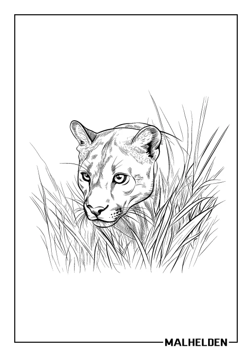 Puma Ausmalbilder | kostenlose PDF Malvorlagen